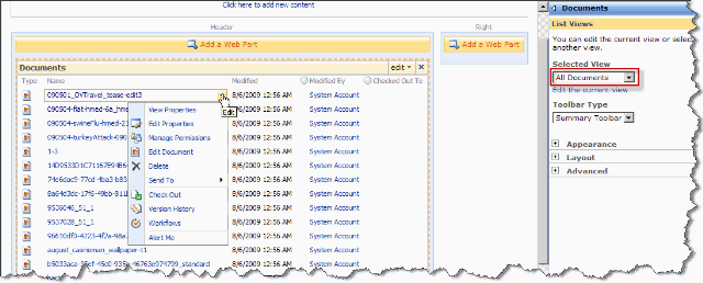 MOSS 2007中将Documents Library转换为DataView Webpart - Jaxu - 博客园